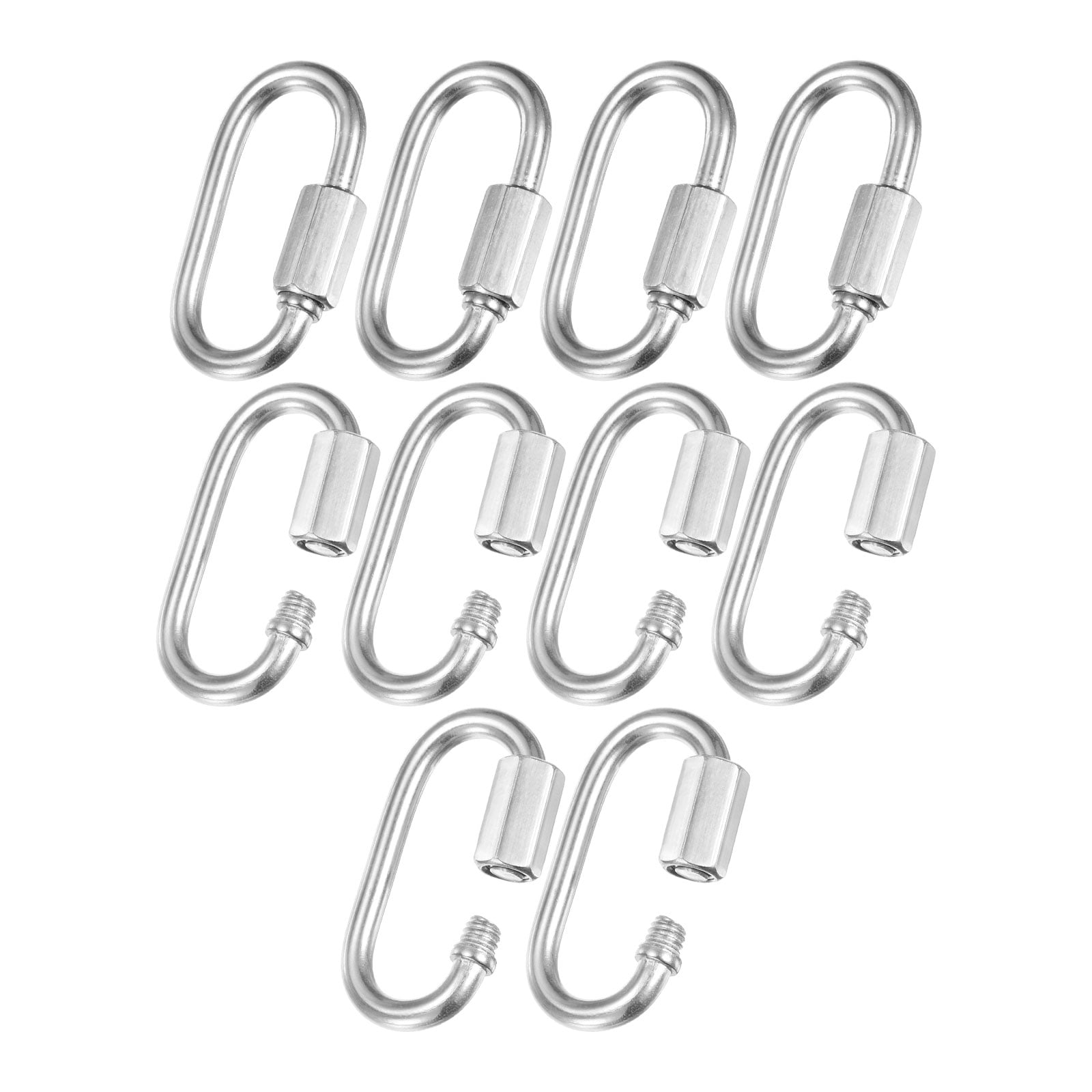 10-Pack Quick Chain Link Connector, M3.5 1/8 304 Stainless Steel D ...