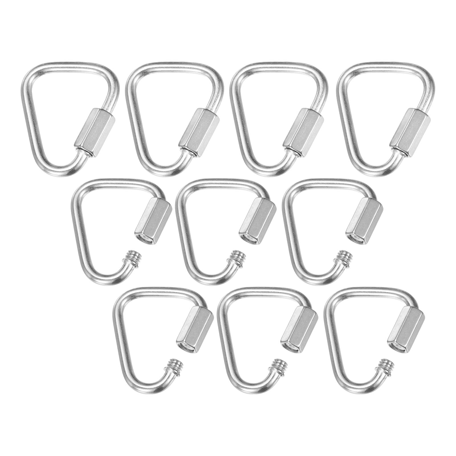 10-Pack Quick Chain Link Connector, M4 5/32" 304 Stainless Steel ...