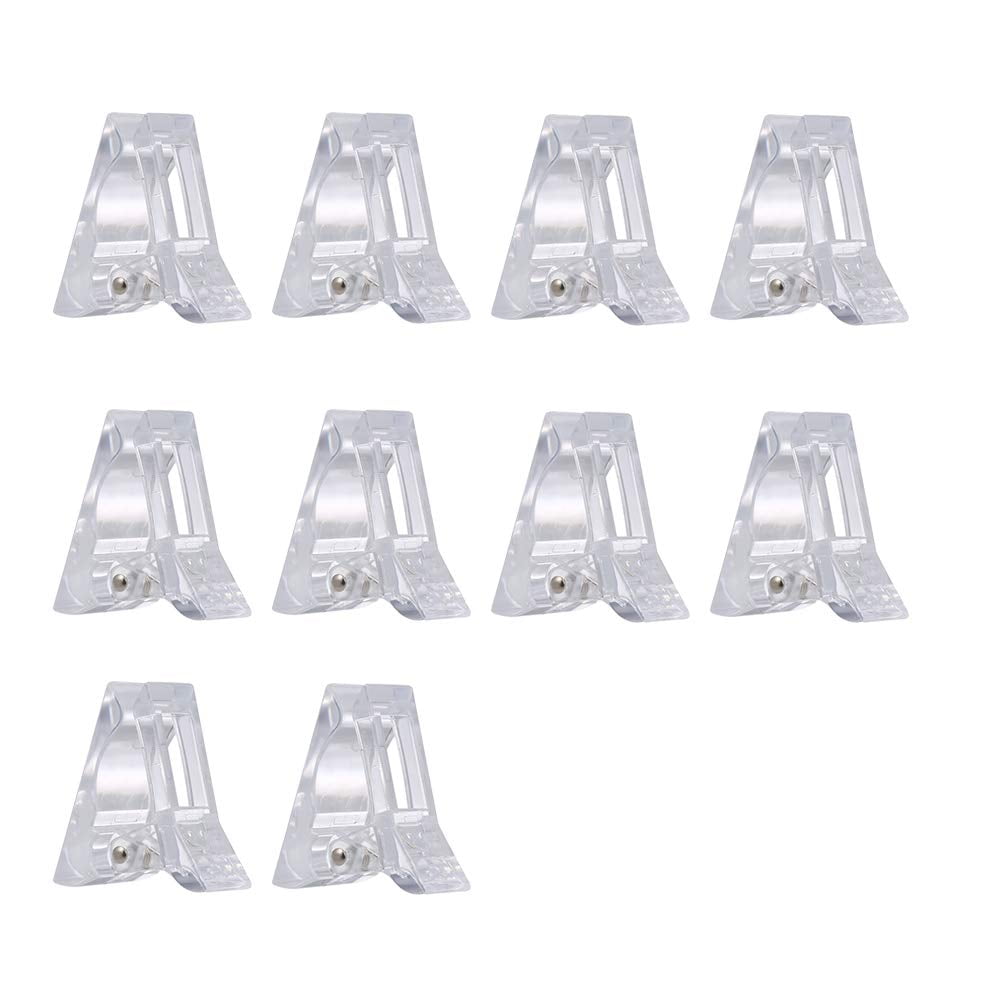 10 Pack Quick Nail Building Nail Tip Gel Clips Poly Gel Clear Nail ...
