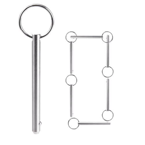 10 Pack Quick Release Pin,Full 316 Stainless Steel, Diameter 1/4"(6.3mm ...