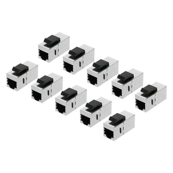 10 Pack RJ45 Cat 6 Ethernet Coupler, Cat6 Shielded Coupler Jacks Female ...