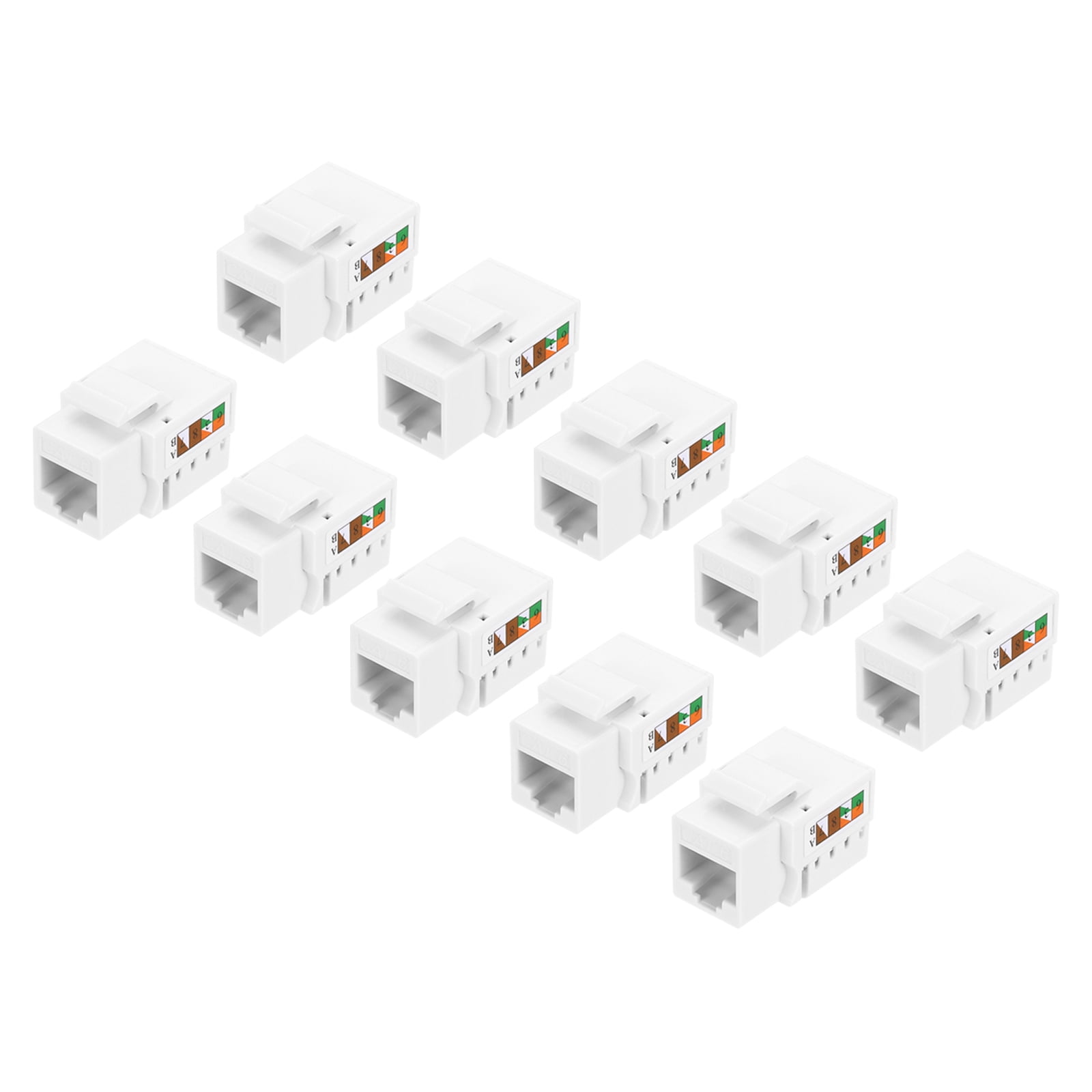 10 Pack RJ45 Cat 6 Ethernet Jack, Cat6 Coupler Connector Adapter ...