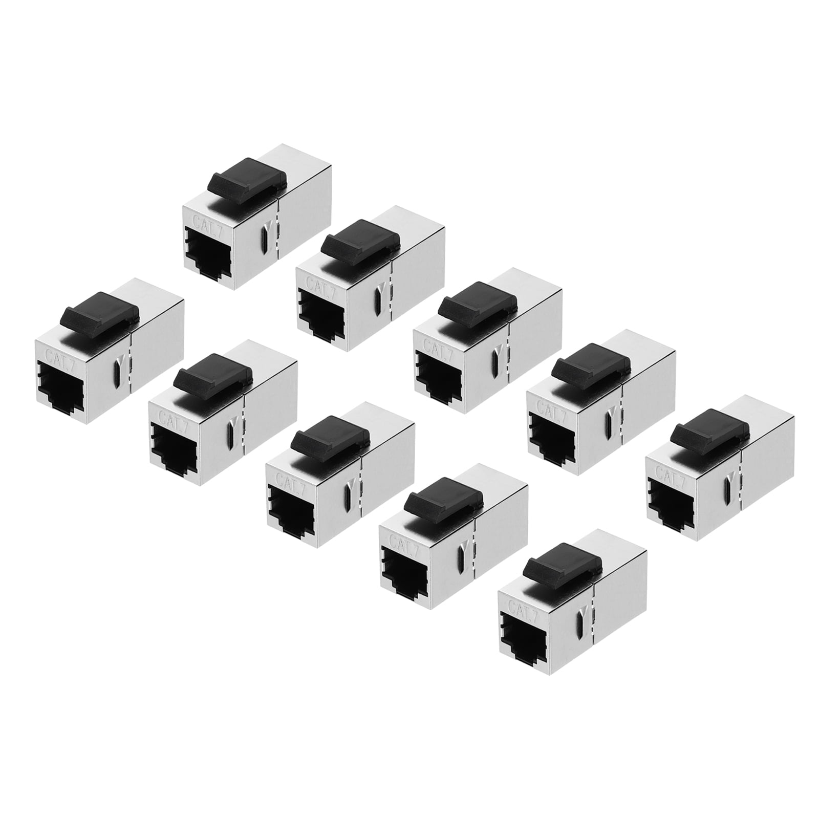 10 Pack RJ45 Cat 7 Ethernet Coupler, Cat7 Shielded Coupler Jacks Female ...