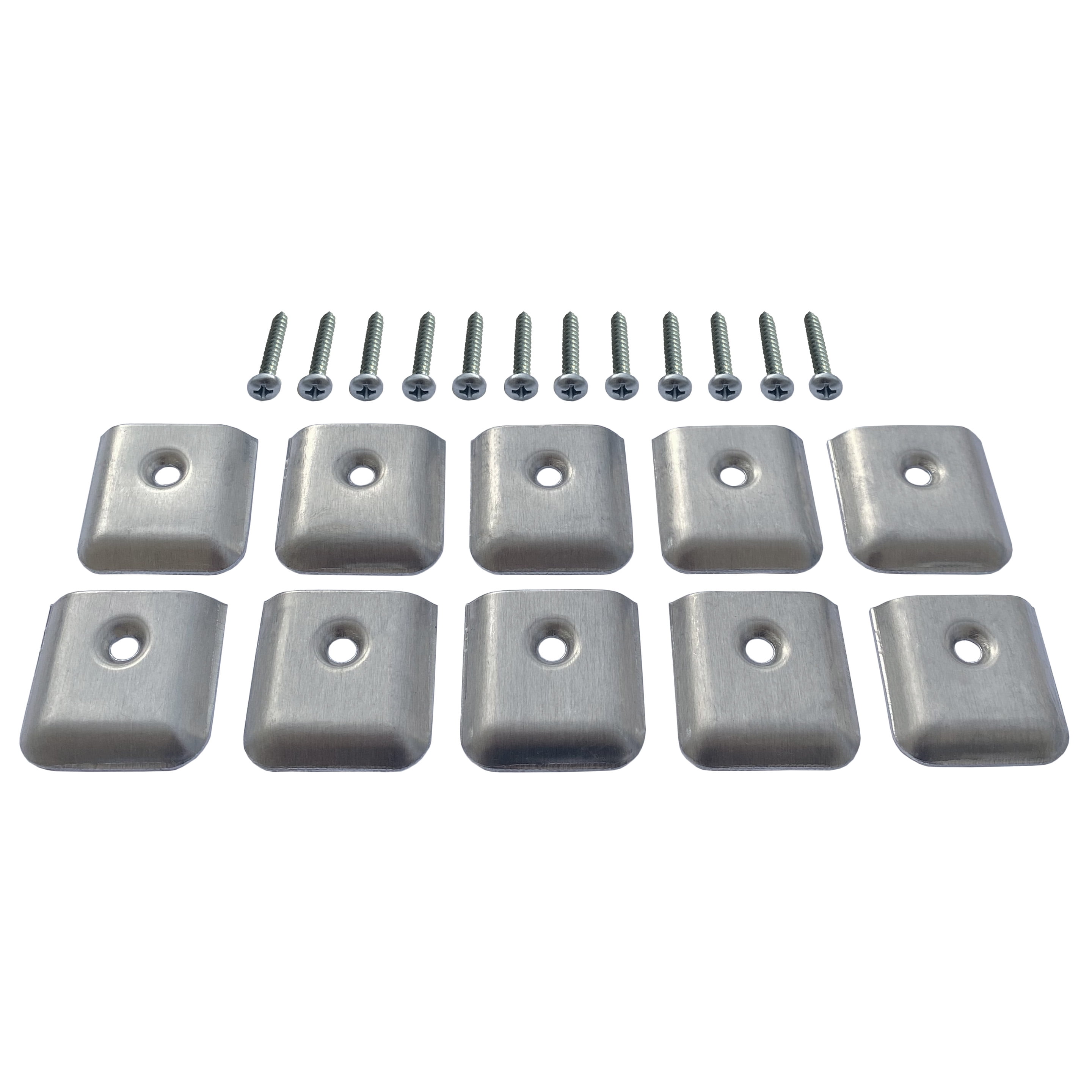 10 Pack RV Camper Trailer Aluminum Extrusion Flat End Cap for Vinyl ...
