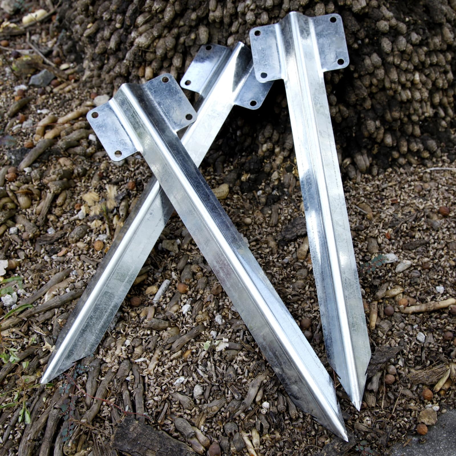 10 Pack Railway Sleepers Brackets Sleeper Stakes for Galvanised Steel ...