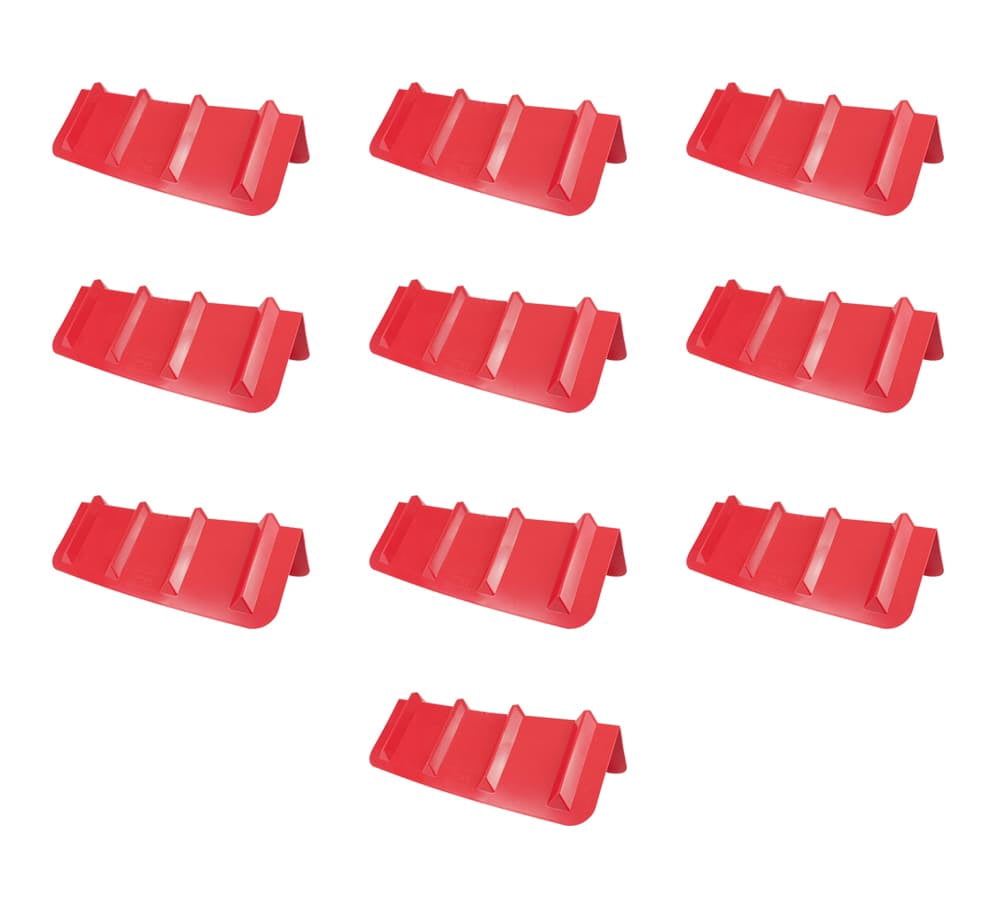 (10 Pack) Red Corner Protector V Shaped Edge Guard 8" x 8" x 24" Inches ...