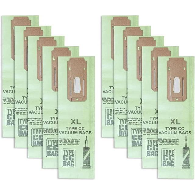 10 Pack Replacement Type CC Vacuum Bags for Oreck XL XL2 XL7 XL21 Upright Vacuum Cleaner,Part ...