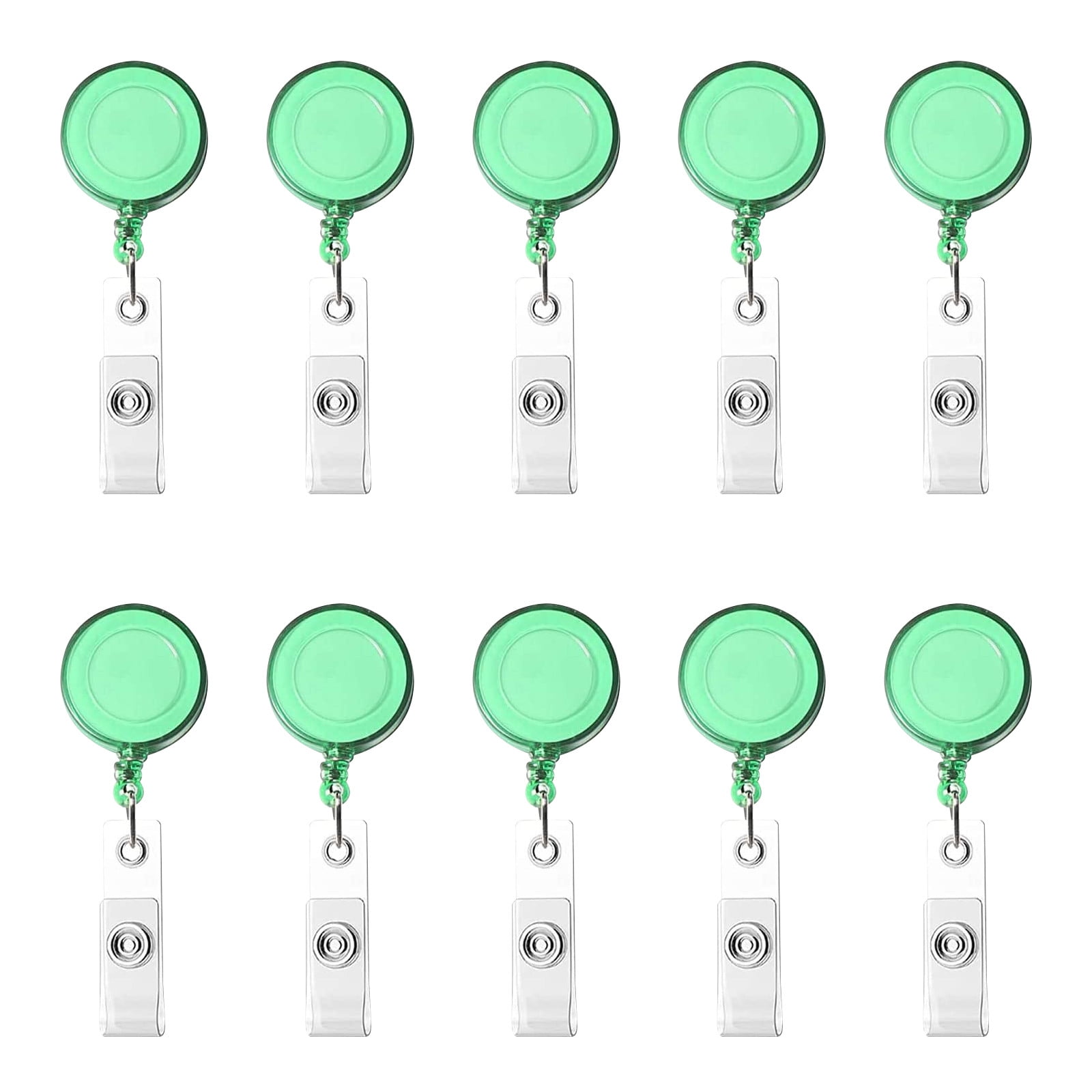 10 Pack Retractable Badge Holder with Clip - Stretch 25.6" for ...