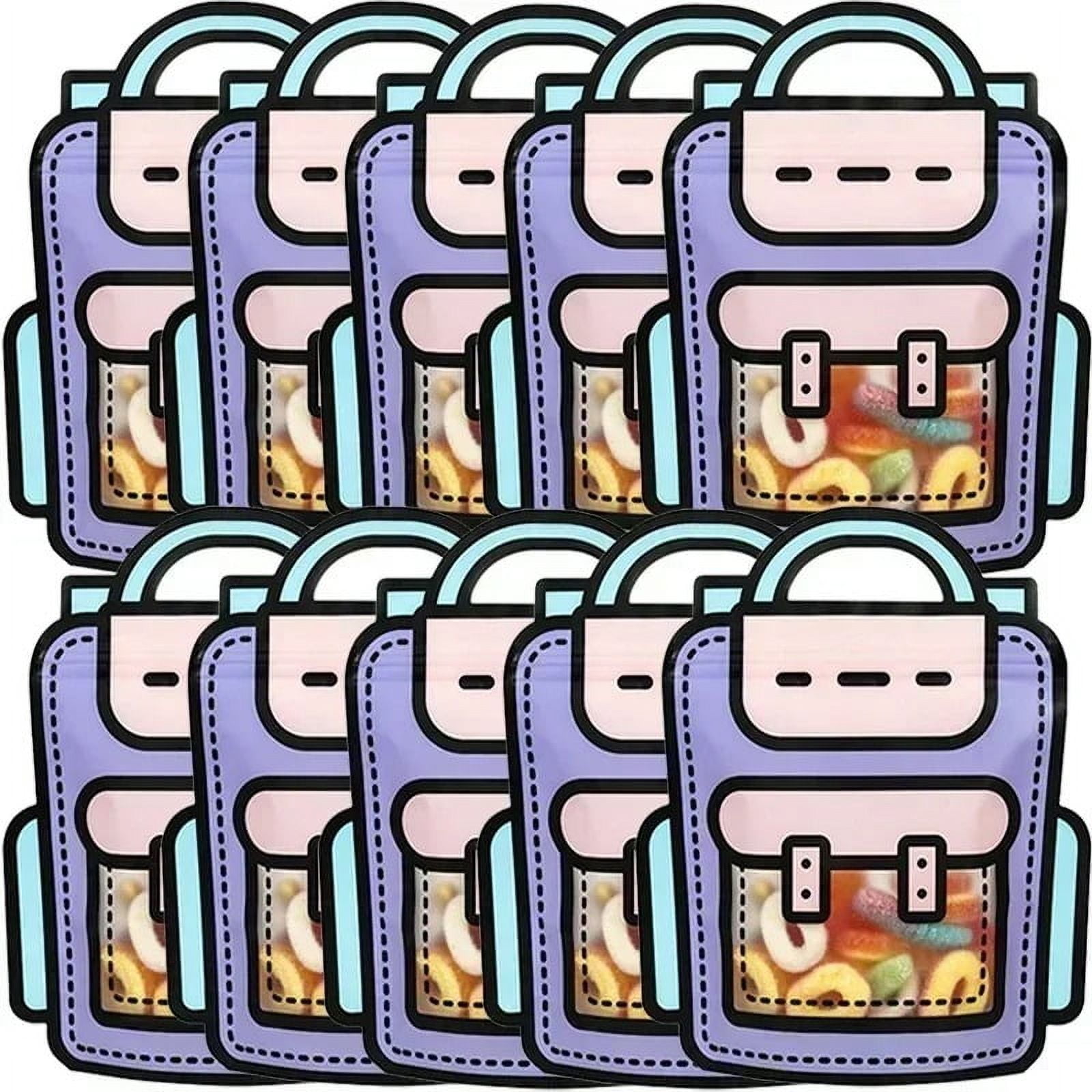 10-Pack Reusable Resealable Gift Bags for Kids Parties, Colorful ...