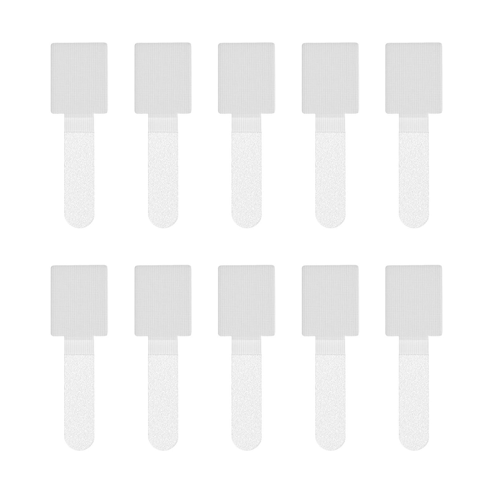 10 Pack Reusable Self-Adhesive Cable Management Straps Adjustable Hook ...