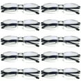 10 Pack Rimless Reading Glasses Blue Light Blocking Computer Readers ...