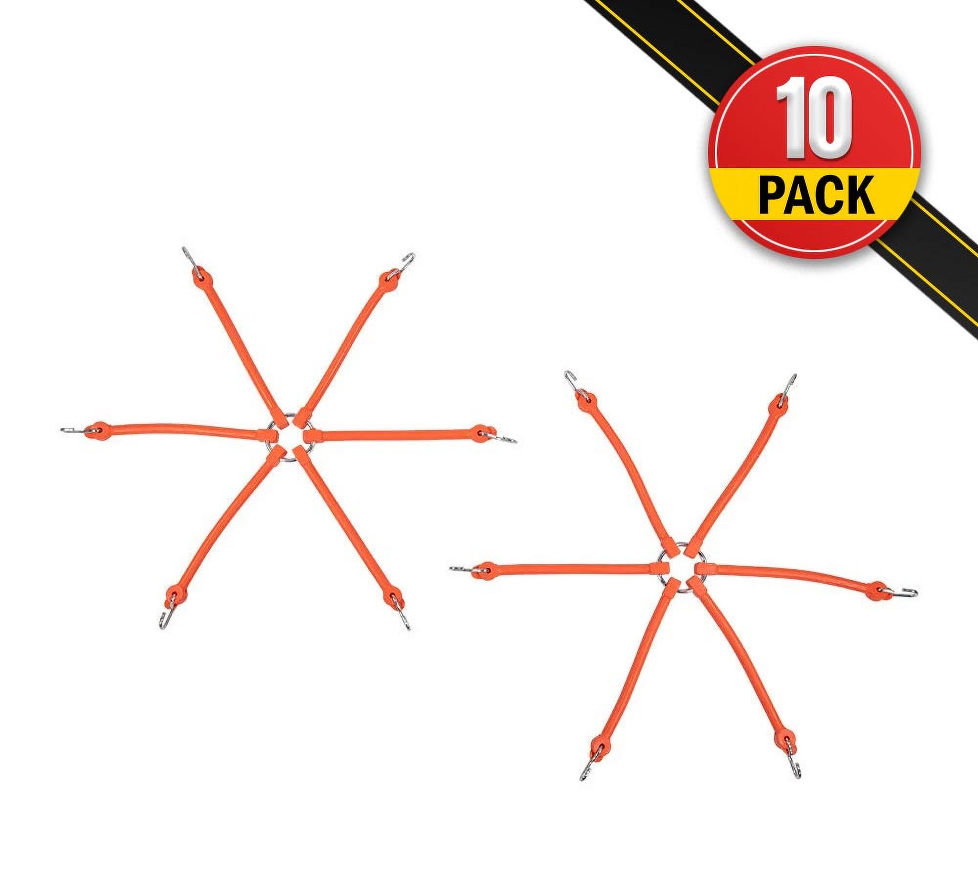 10 Pack Rubber Spider Bungee for Semi Truck Tires - 22-1/2″ & 24-1/2 ...