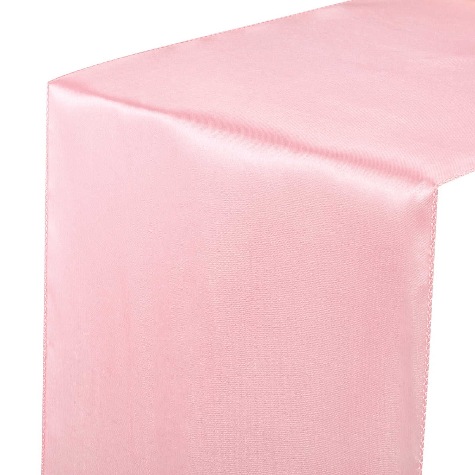 10 Pack Satin Table Runner, 12"x108" Smooth Silk Table Runner, Rose ...