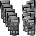 10 Pack Scientific/Engineering Calculator, 2 Line Display, , Fraction ...