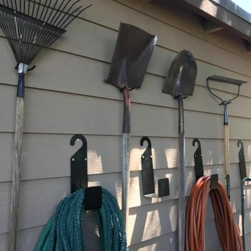 10 Pack Screw-in U Utility Hooks,Red Vinyl Coated Steel Wall Mount ...