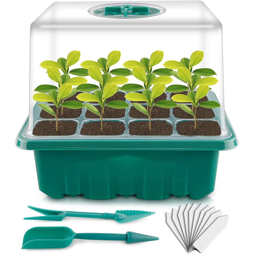 10 Pack Seed Starter Kit with 120 Total Cells Plant Germination Trays ...