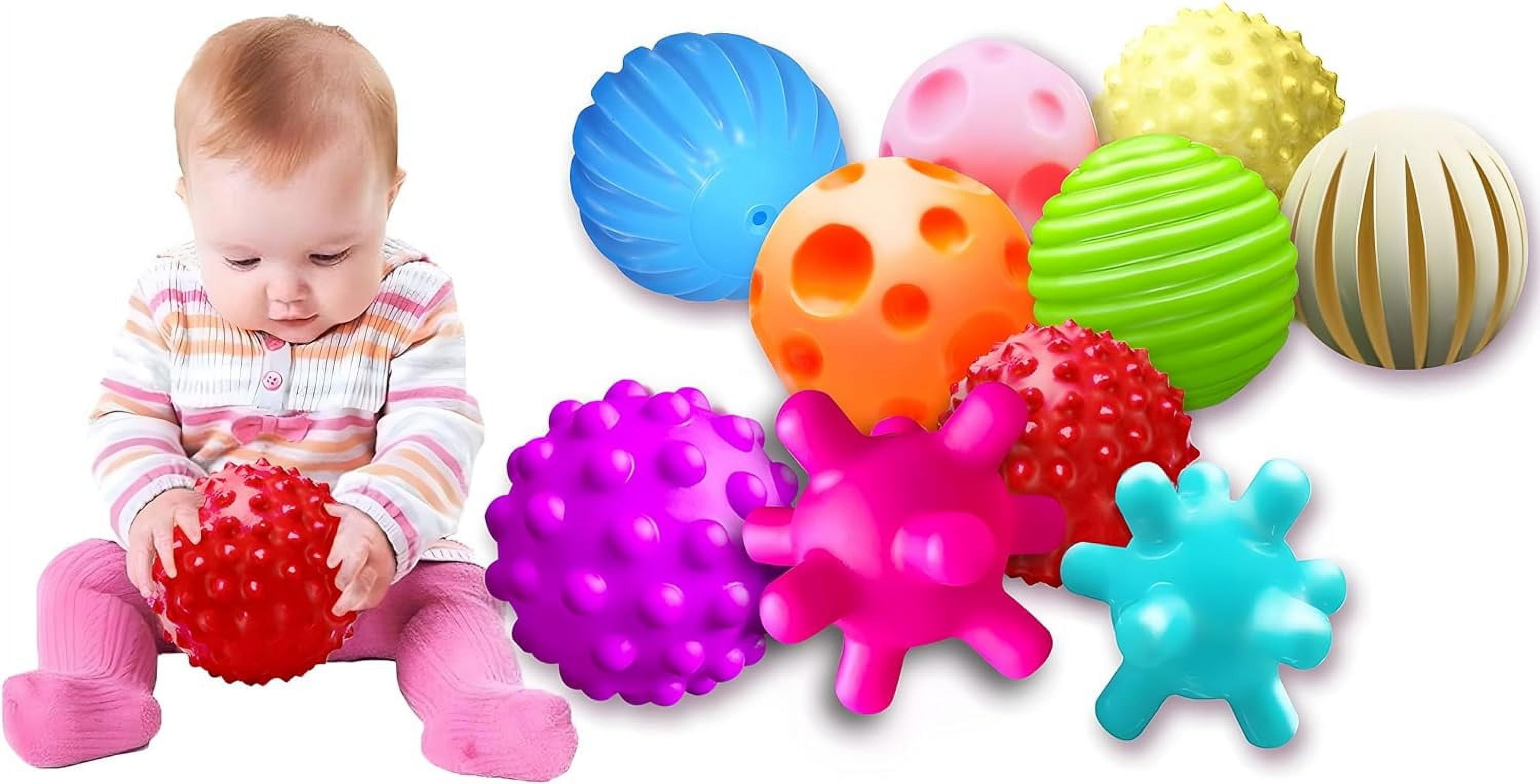 10-Pack Sensory Balls for Babies Kids - Tactile Stimulation Baby Toy ...
