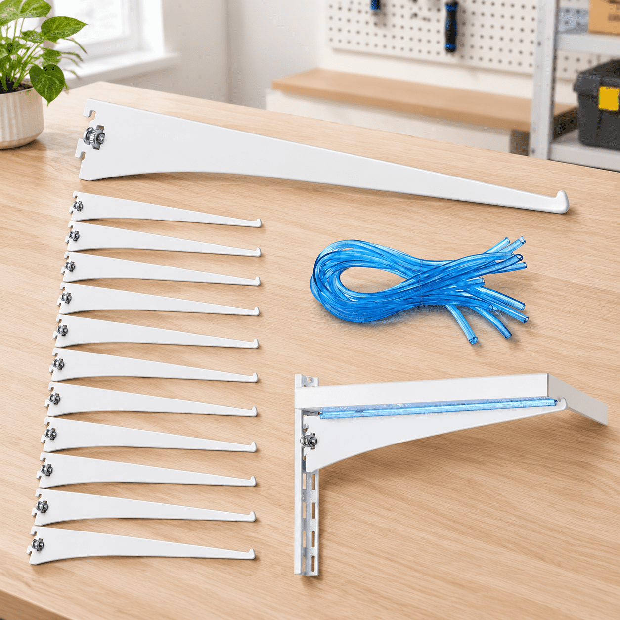10 Pack Shelf Bracket Adjustable Shelving Brackets - Walmart.com