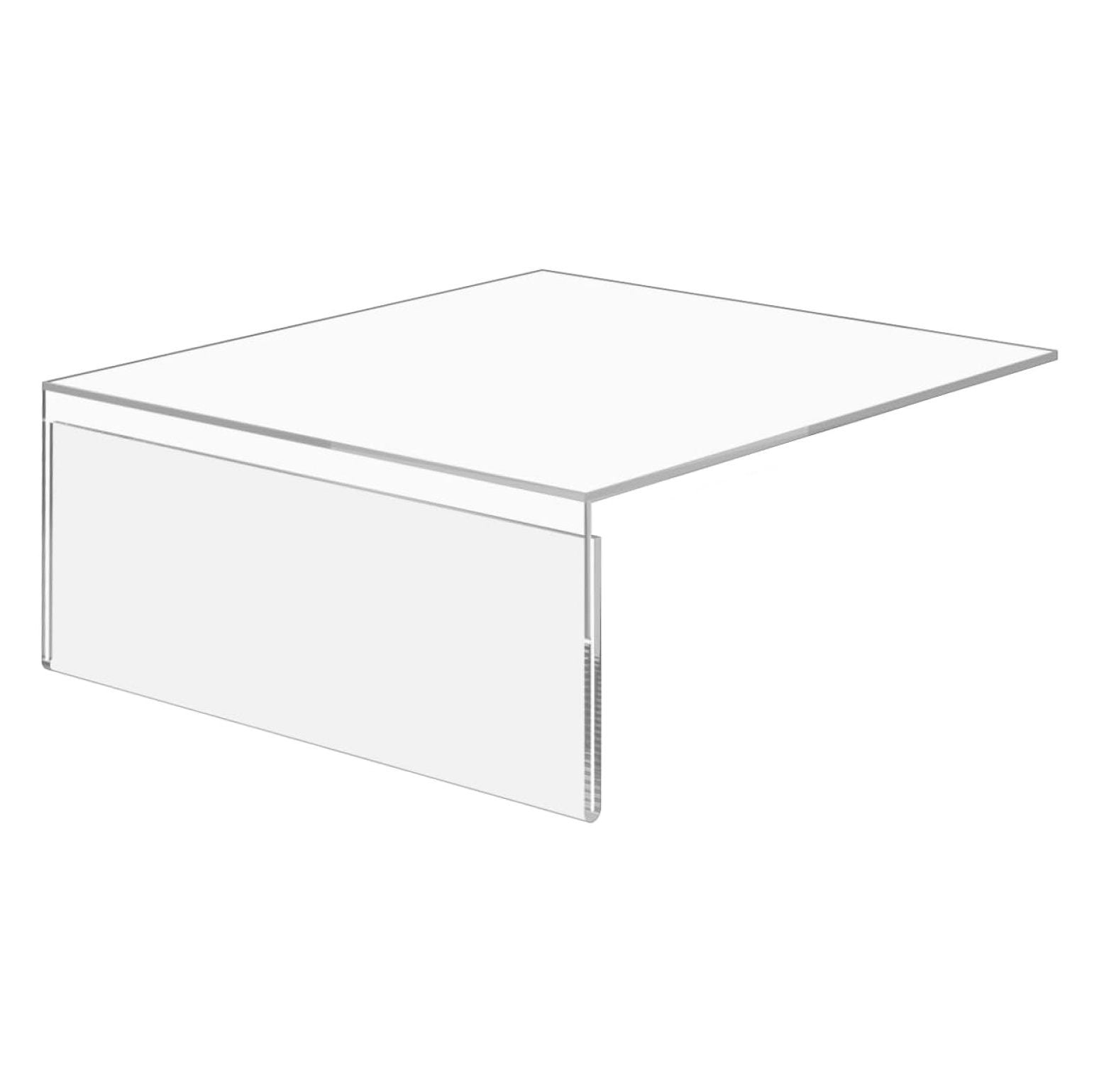 10 Pack Shelf Sign Holder 8" x 3" Clear Label Holder 9" Side Sits Under ...