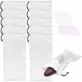10 Pack Shoe Bags for Travel Satin Fabric Shoe Bag with Drawstring for ...