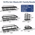 10 Pack Shower Caddy Organizer Rack Shelf for Inside Shower, Self ...
