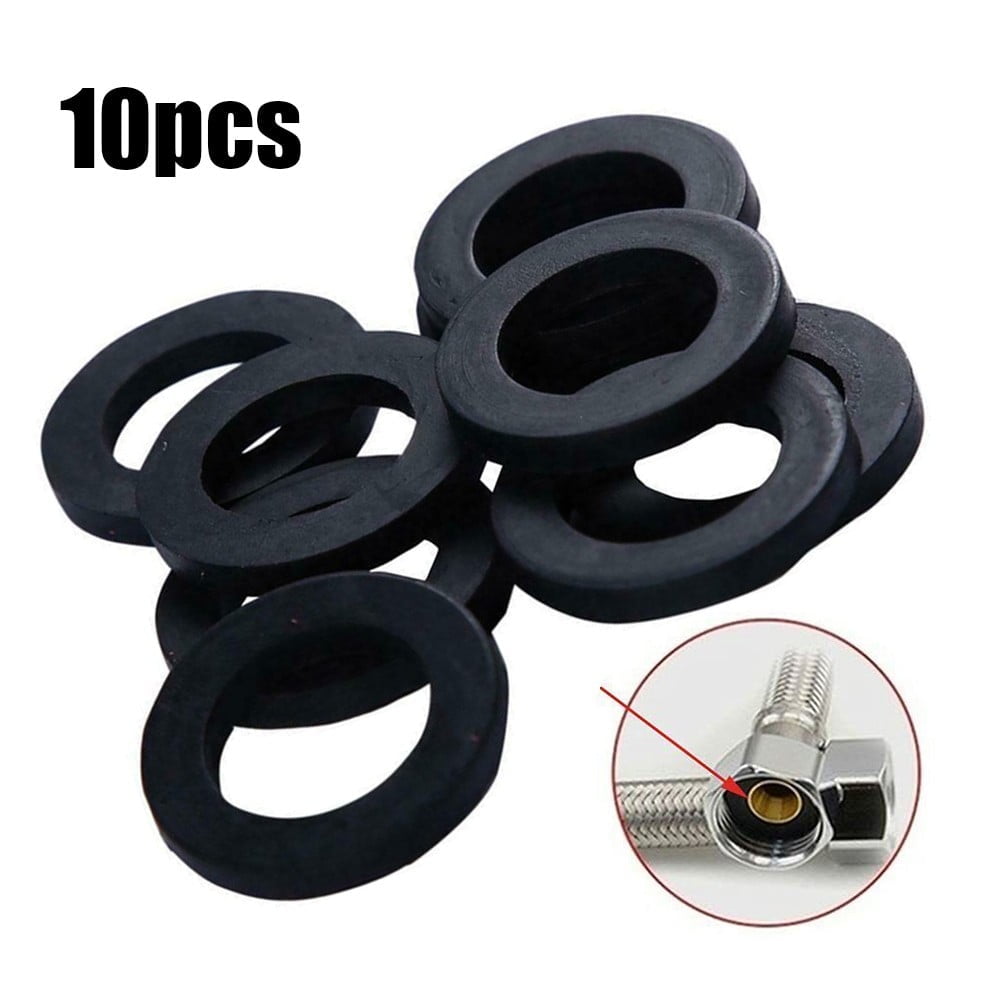 10 Pack Shower Hose Seal Rubber Washers 1/2 Inch Pipe Bathroom Tap ...