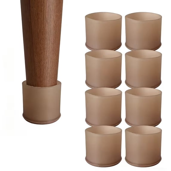 10-Pack Silicone Chair Leg Covers - Floor Protectors for Home and ...