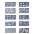 10 Pack Silicone Nail Art Mold Accessory Mold Nail Decorative Mold ...