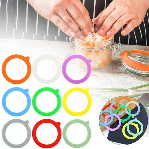 10 Pack Silicone Replacement Gasket, Airtight Rubber Seals Rings for ...