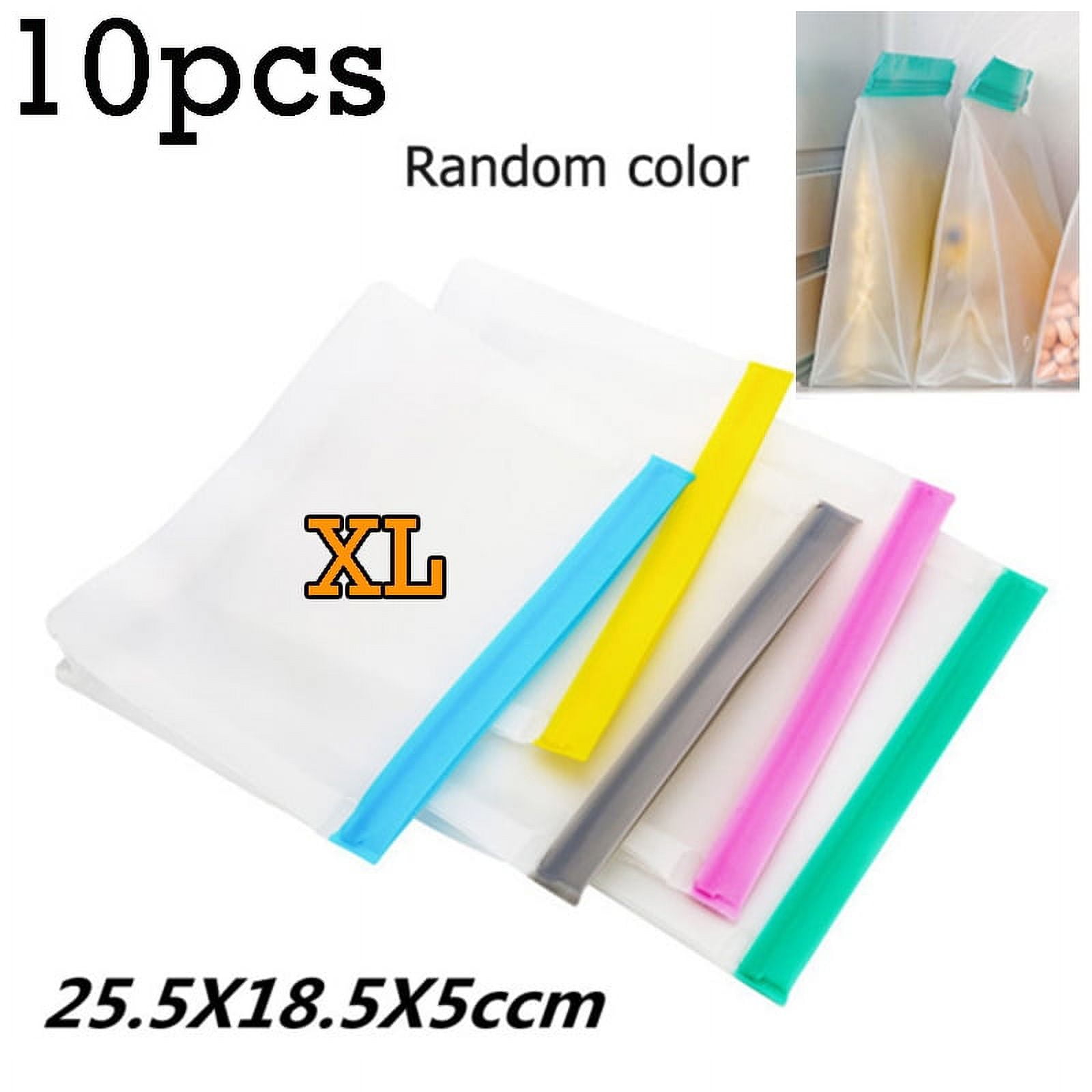 Elbourn Silicone Reusable Food Storage Bags, Leakproof PEVA Freezer ...
