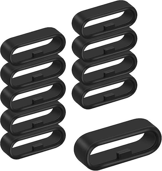10 Pack Silicone Watch Band Buckles, Replacement Fastener Rings For ...