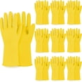 10 Pack Simple and Short Hands Gloves, Reusable Non-Slip Rubber Gloves ...