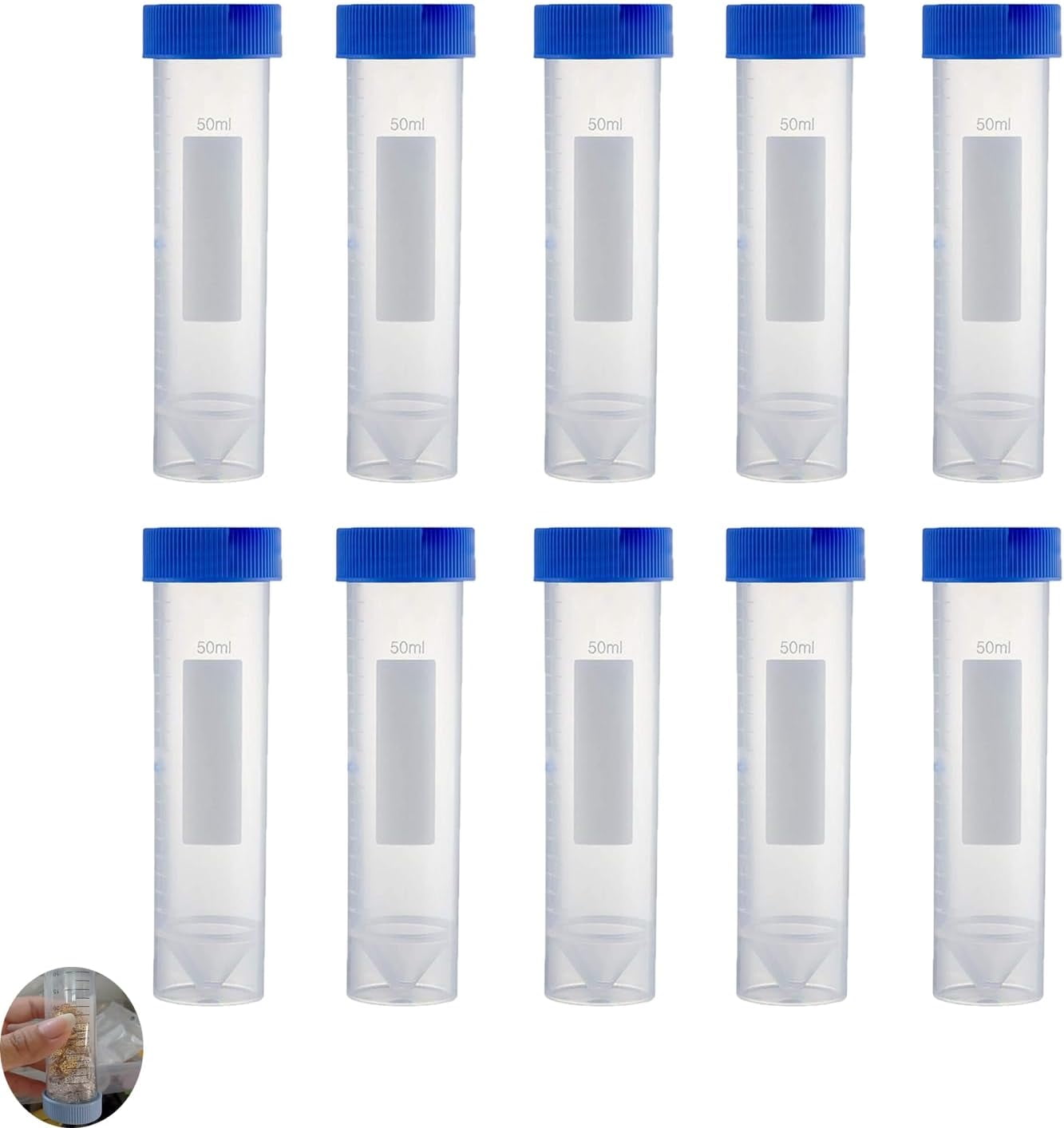 10 Pack Single Dose Coffee Bean Storage Tubes with Scale Coffee Bean ...