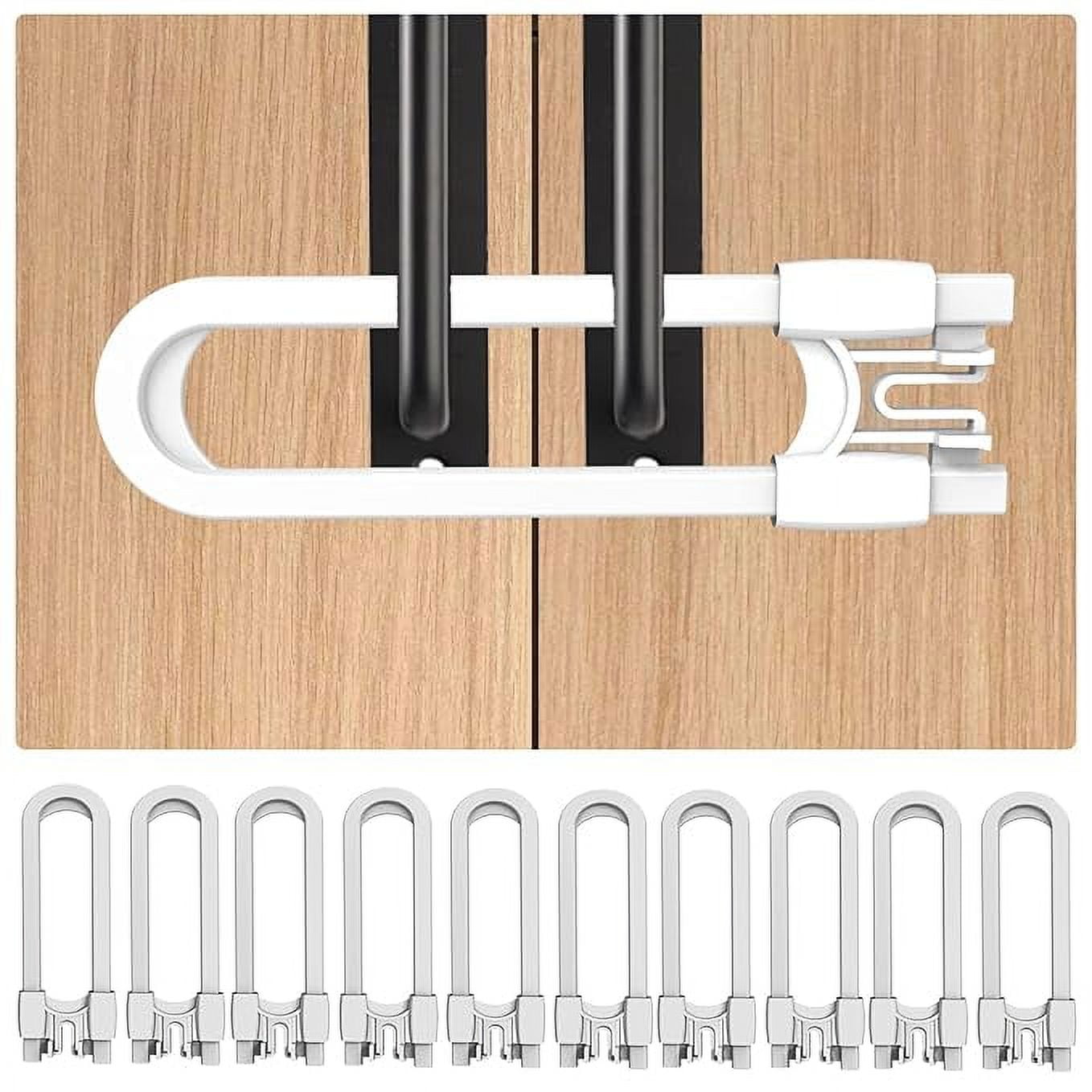 10 Pack Sliding Cabinet Locks for Babies，Adjustable U-Shaped Child ...