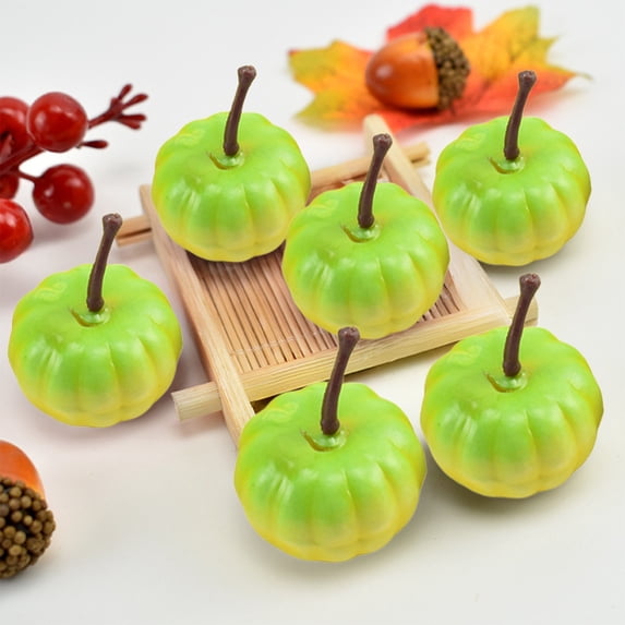 10 Pack Small Artificial Lifelike Cucurbit Fall Crop Mini Pumpkins For ...