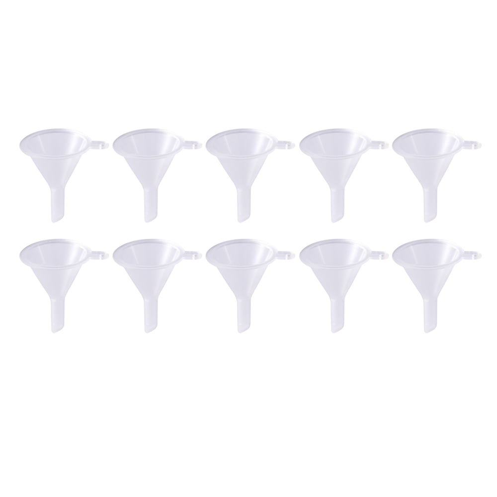 10-Pack Small Funnels for Subpackage Plastic Mini Cosmetics Liquid ...