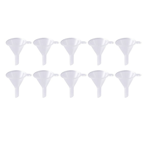 10-Pack Small Funnels for Subpackage Plastic Mini Cosmetics Liquid ...