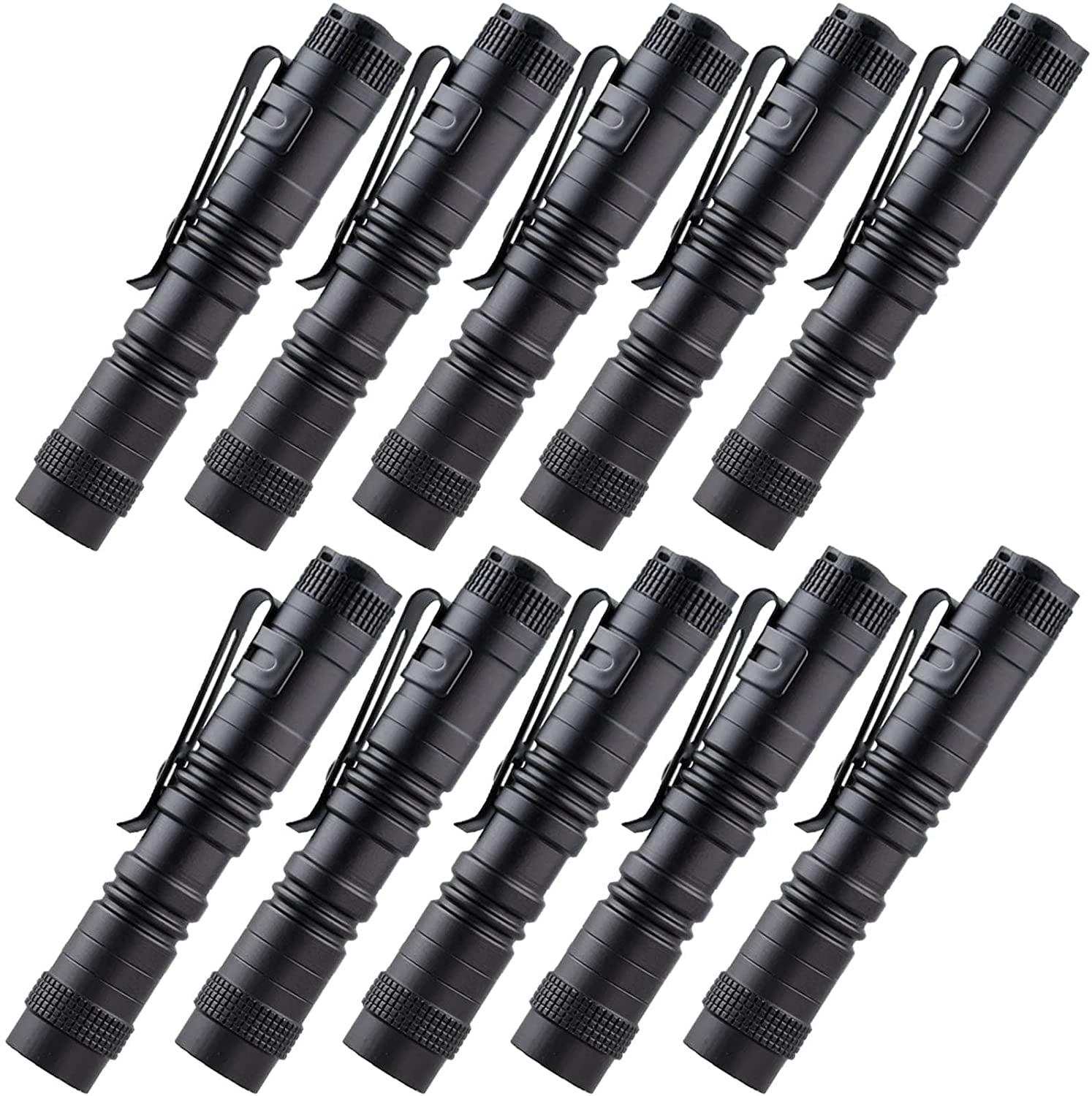 10 Pack Small Mini Flashlights, Pocket Flashlight Penlight with Clip ...
