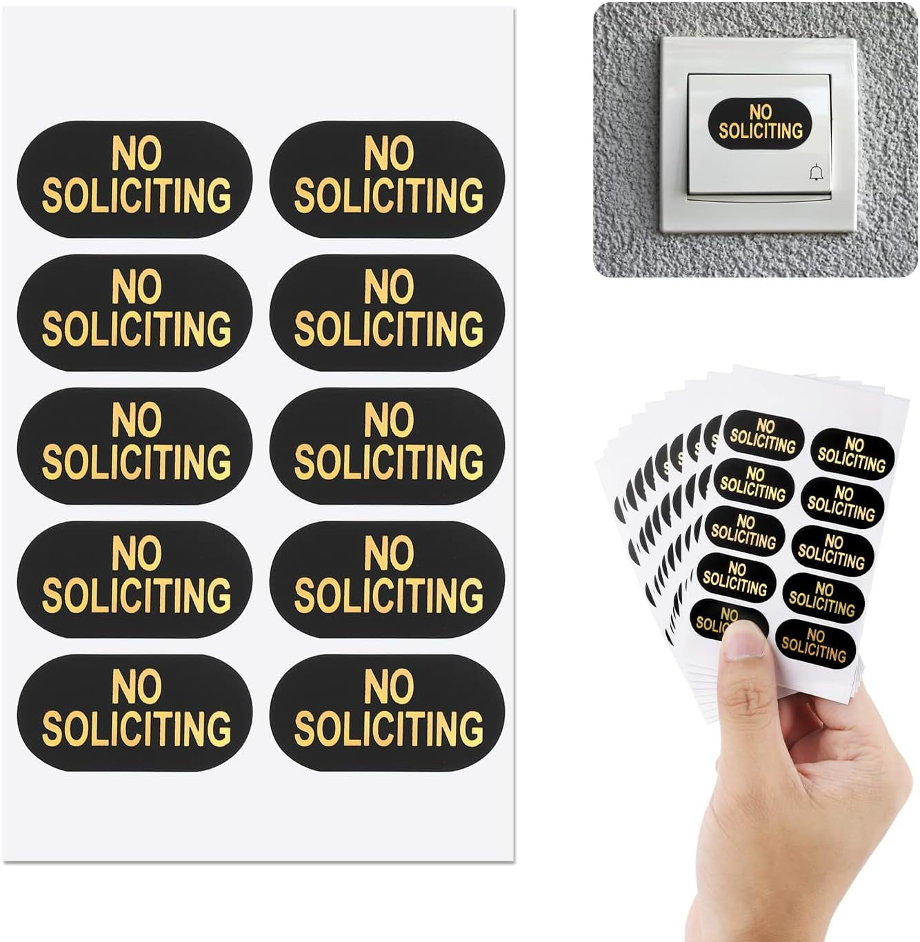 10 Pack Small No Soliciting Sign for House Trianu No Soliciting Signs ...