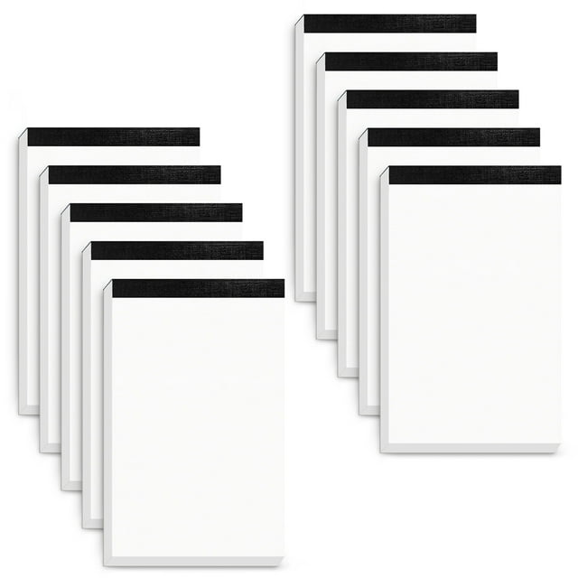 10 Pack Small Notepads Refills Grocery for List White Memo Pads 3x5 In ...