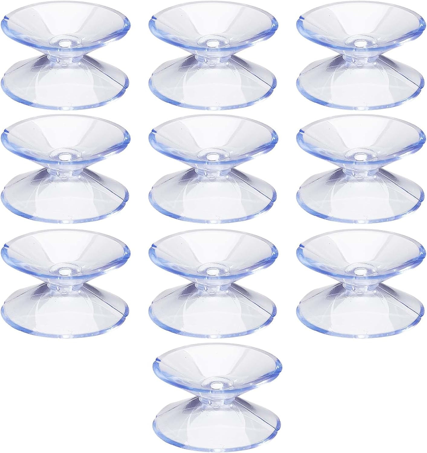 10 Pack Small Suction Cups 30Mm Double Sided Suction Cups Hooks Clear ...
