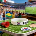 10 Pack Soccer World Match Bracelet Argentina France Brazil Netherlands ...