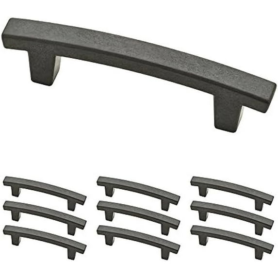 (10-Pack) – Soft Iron Cabinet Handles, 3 Inch Hole Center, Pulls for ...