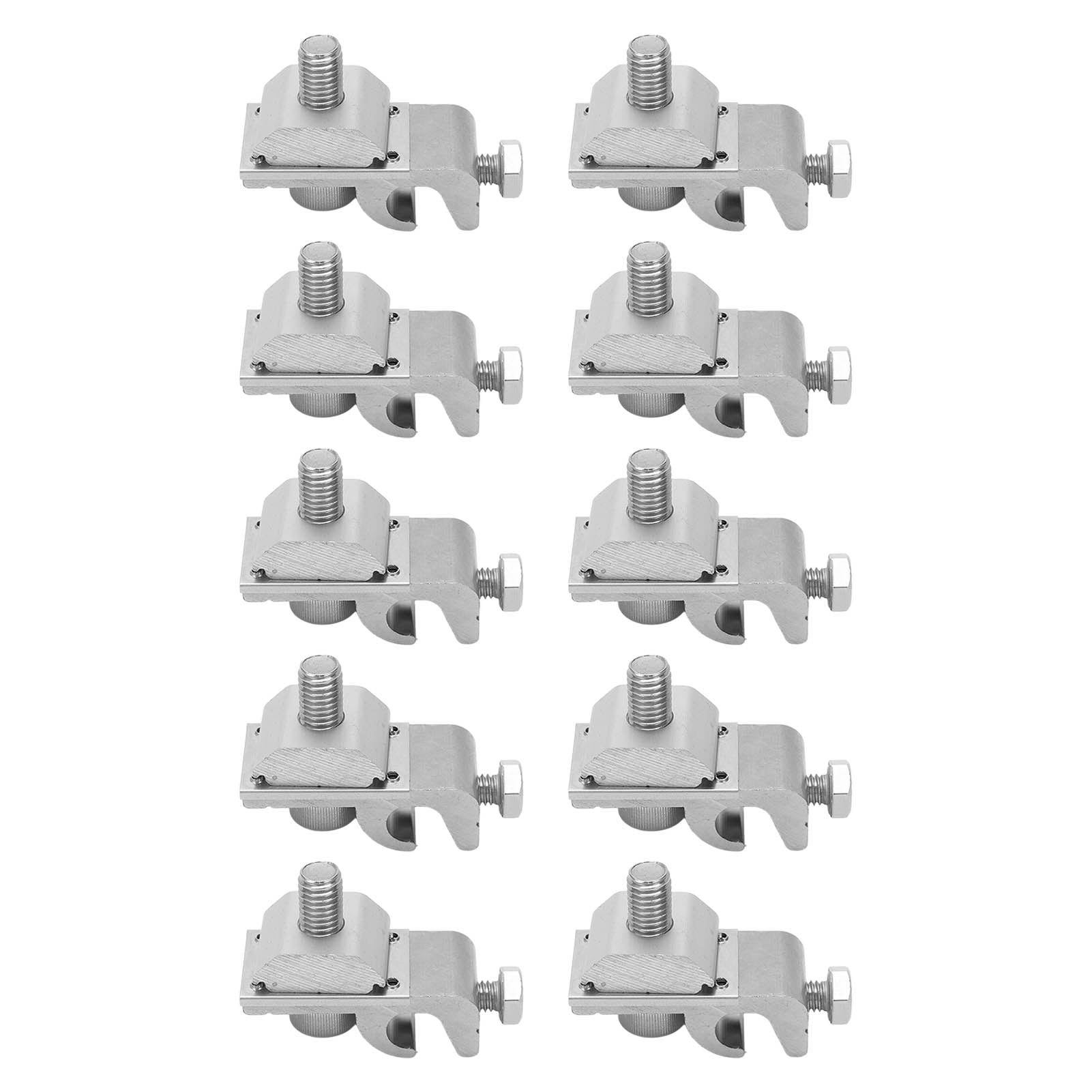 10 Pack Solar Panel Mounting Grounding Lug Clips Photovoltaic Bracket ...