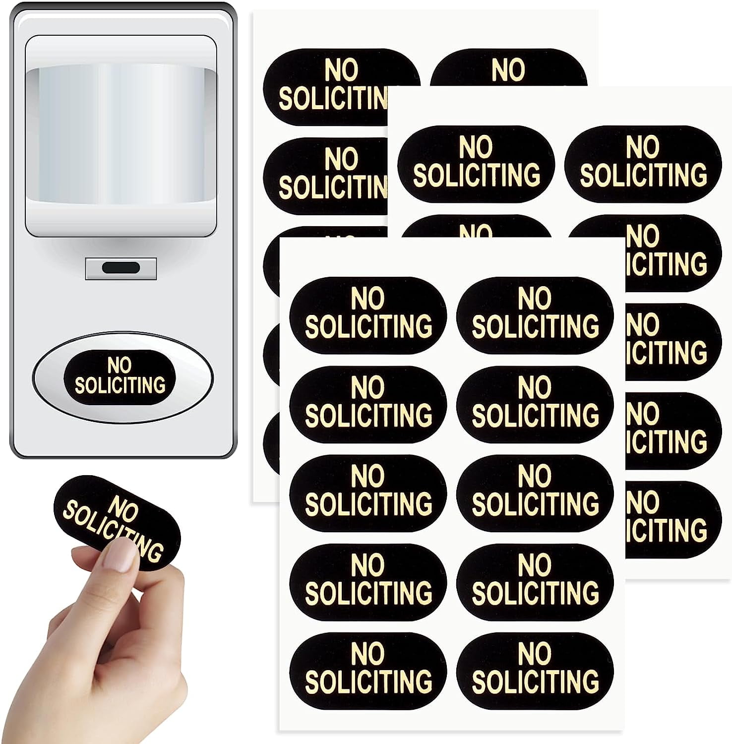10 Pack No Soliciting Sign for House, Trianu Small No Soliciting ...
