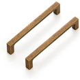 10 Pack Solid 5 Inch Kitchen Square Cabinet Handles Antique Brass Pulls ...