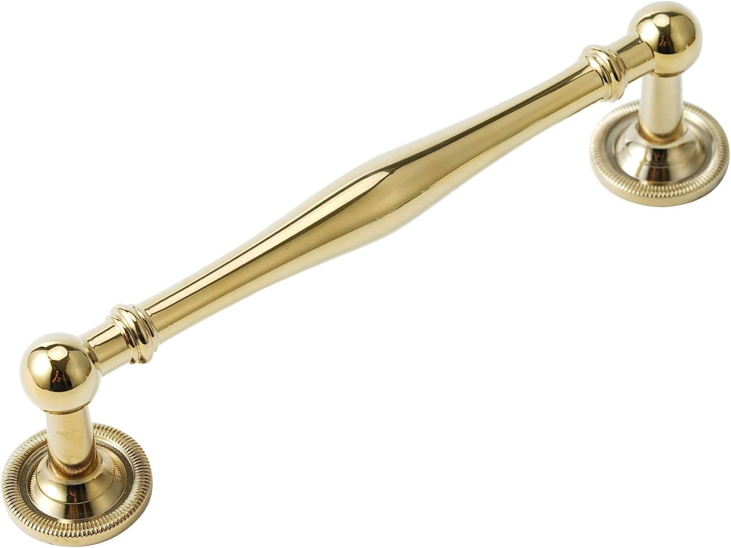 10 Pack Solid Brass Cabinet Pulls 5" Hole Center Drawer Pull Gold ...