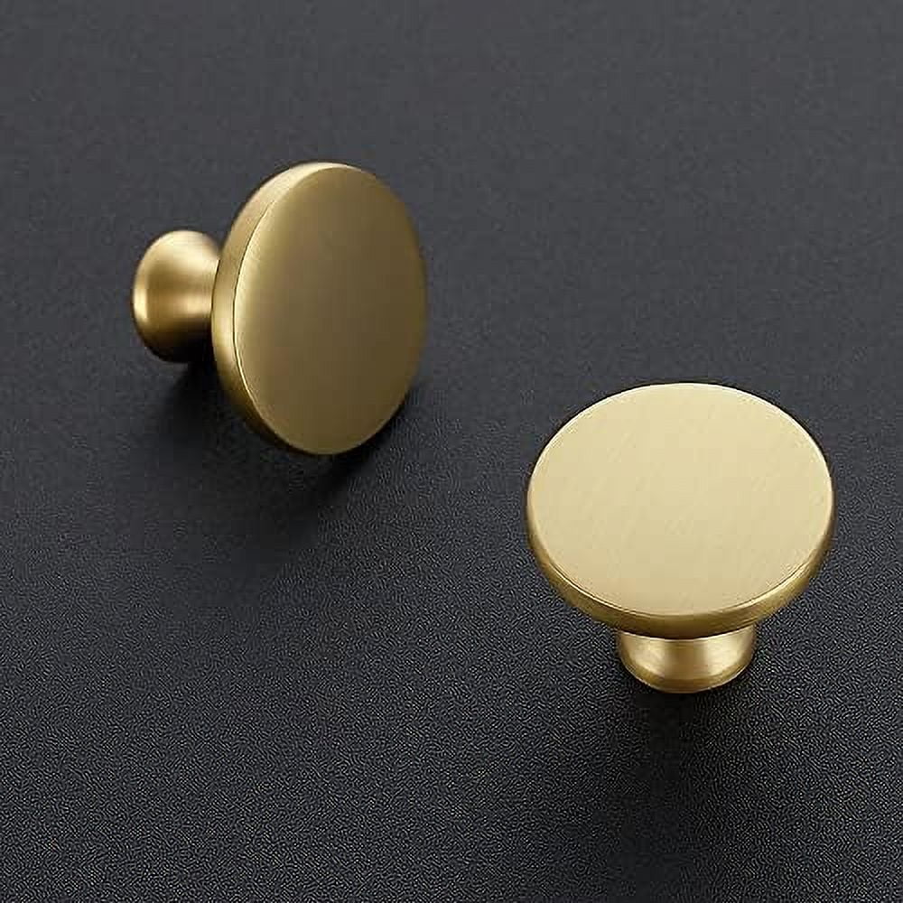 10 Pack Solid Metal Knobs Dresser Drawer Knobs Gold Cabinet Hardware ...