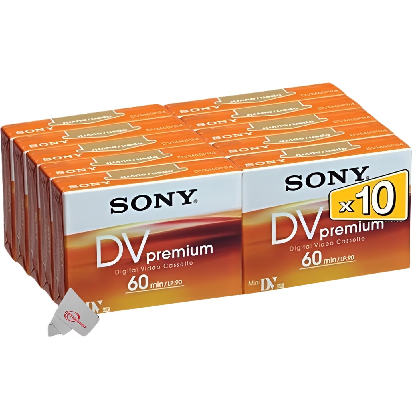 Sony 10-Pack Premium Mini DV Camcorder Recording Tape, 60 Minute ...