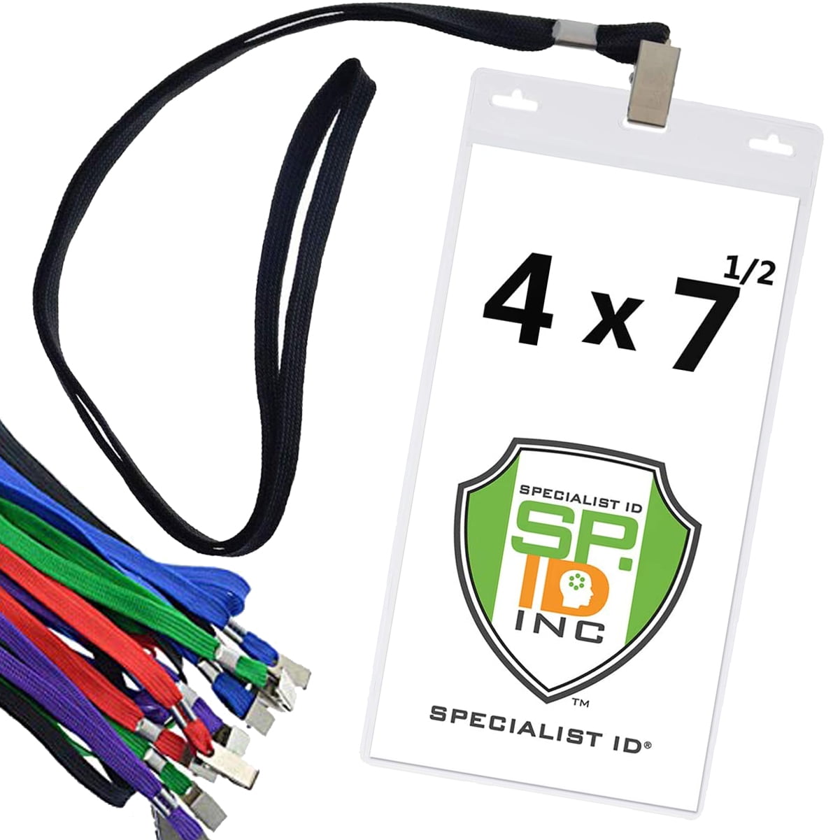 10 Pack - Special Event 4X7 Extra Large Ticket Holders with Lanyards ...